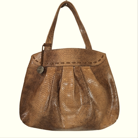 Furla | Bags | Furla Snake Embossed Leather Bag | Poshmark